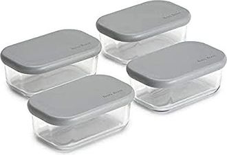 Betty Bossi Glasformen Tiramisu MINI 4er Set - Aufbewahrungsboxen mit geruchsdichtem Deckel für Desserts oder Ofengerichte