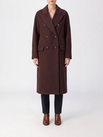 Max Mara Manteau long crois&eacute; Angus en cachemire et alpaga