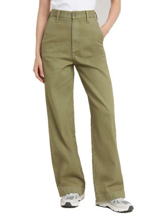 G-Star G-Star Damen Deck 2.0 High Loose Chino, Gr&uuml;n (ensis Green gd D26432-E020-G544), 28W / 32L