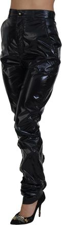 Dolce & Gabbana Pantalon en nylon brillant - Femme - Pantalons - Noir - Taille: 38 FR