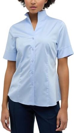 Eterna Femme Satin Shirt Regular FIT 1/2 Bleu Clair 46_D_1/2