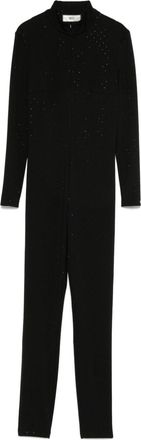 Nissa Jumpsuit mit Kristallen - Schwarz