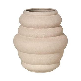 Broste Copenhagen Broste Copenhagen Ursula Blumenübertopf Steingut Taupe, Maße: 17,6cm x 20cm, 14560030