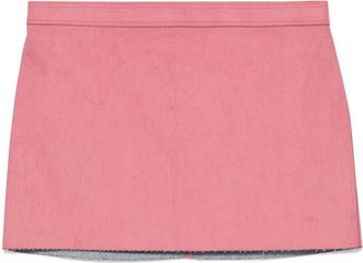 Rick Owens Beschichteter Minirock - Rosa
