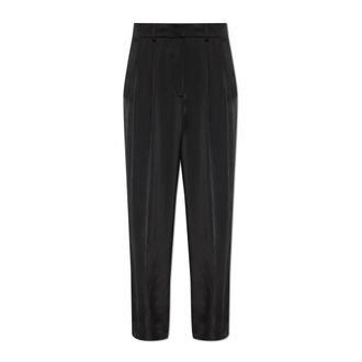 Michael Kors Weite Satinhose mit Fall - - Trousers - Damen - Schwarzk - XS