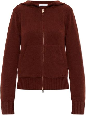 Max Mara Cardigan Primo en Cachemire - Femme - Pulls - Rouge - Taille: 42 FR