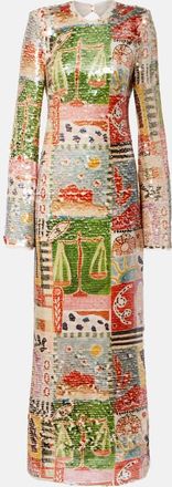 Alemais Al&eacute;mais X Laurence Leenaert Robe Lumira mit Pailletten