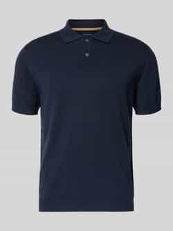 Christian Berg Regular Fit Poloshirt in Strick-Optik