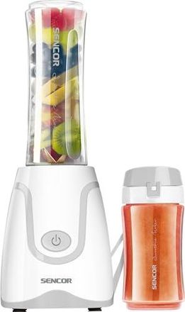 Sencor Sencor Ultra-leistungsstarker Smoothie Maker 500W, 2 Tritan-Flaschen 0,6L & 0,3L BPA-frei, Titan Anti-Oxidations-Klingen - Der leistungsst&auml;rkste Mini 