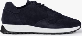 Profuomo Leichter Runner-Sneaker aus Veloursleder in