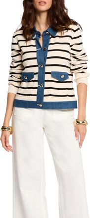 Morgan Damen 251-mnaki Weste, elfenbeinfarben/Schwarz, XS