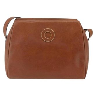 Celine Sac bandouli&egrave;re Pre-owned logo cercle - Femme - Pre-owned - Brun - Taille: ONE Size