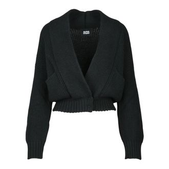 Alpha Studio Femme, Pulls, Noir, Taille: 44 FR Cardigan Blouson