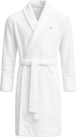 Calvin Klein Homme, V&ecirc;tements de nuit et de d&eacute;tente, Blanc, Taille: L/Xl Peignoir en coton &eacute;ponge