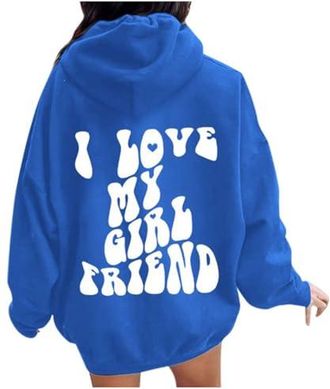 Generic 2026 Sweat &agrave; capuche confortable et confortable avec poches pour la Saint-Valentin, Bu2., 4XL