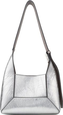 Jimmy Choo London Kleine Diamond Schultertasche - Silber