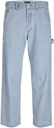 Jack & Jones Jean &agrave; Coupe Ample JJIEDDIE JJUTILITY MF 491 SN Jean &agrave; Coupe Loose Blue Denim 30 30 Blue Denim (US) 30 / L30