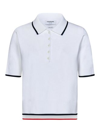 Thom Browne Poloshirt - Wei&szlig;