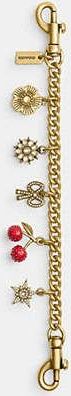 Coach Taschenanh&auml;nger Motivkette Mit Kristallen