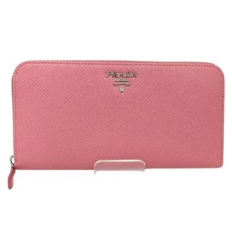 Prada Portefeuille long (&agrave; deux volets) doccasion - Femme - Pre-owned - Rose - Taille: ONE Size