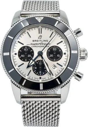 Breitling montre Superocean 44 mm pre-owned - Blanc