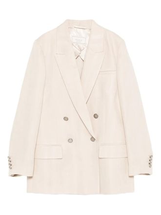 PESERICO blazer &agrave; boutonni&egrave;re crois&eacute;e - Tons neutres