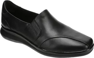 Clarks Lynell Edge Chaussures &agrave; enfiler pour femme, Noir/multicolore., 10 Narrow