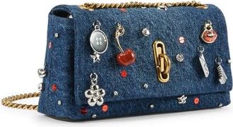 Marc Jacobs Mini sac Trinket Charm Denim Dual Chain