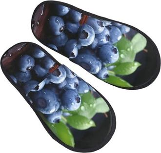 Generic Slippers Délicieuses Myrtilles Portative Pantoufles Anti Odeur Pantoufles En Coton Pour DIntérieur Chambre La Maison M