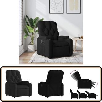 vidaXL Relaxsessel Schwarz Stoff - Vidaxl