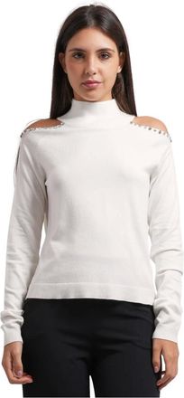 Relish Pull &agrave; col volcan - Femme - Pulls - Blanc - Taille: 36 FR