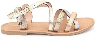 Les Tropeziennes Les Tropeziennes par M. Belarbi Femme HAPAXGUM Chaussures Ville Sandale, Or-Multi, 40