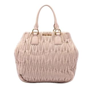 Miu Miu Pre-owned Quilted Nappa Satchel - - Pre-owned - Damen - Beige - ONE SIZE