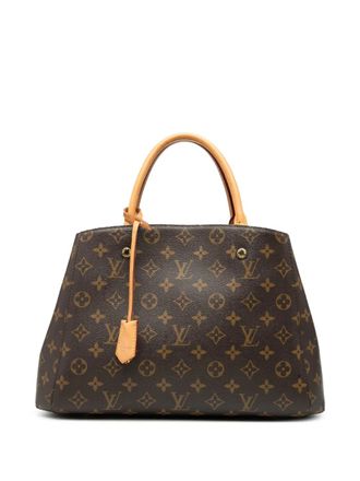 Louis Vuitton sac &agrave; bandouli&egrave;re Montaigne MM (2014) - Marron