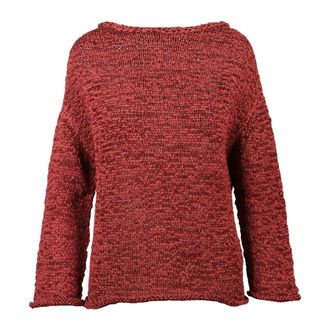 Alpha Studio Femme, Pulls, Rouge, Taille: 36 FR Maglia Nastro Intrecciato