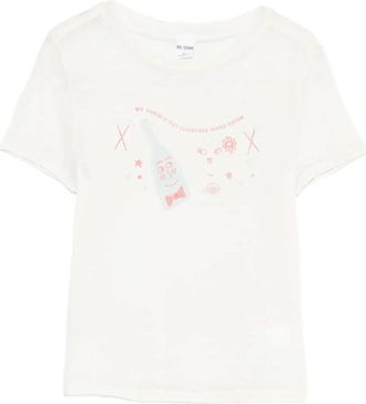 Re/Done Femme, Tops, Beige, Taille: 36 FR T-shirt imprim&eacute;