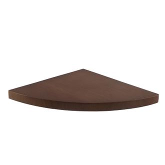 NUOBESTY Schwebendes Eckregal aus Massivem Gummibaumholz F&auml;cherf&ouml;rmiges Wandregal 18X18cm Platzsparendes Aufbewahrungssystem f&uuml;r Wohnzimmer Bad und B&uuml;ro