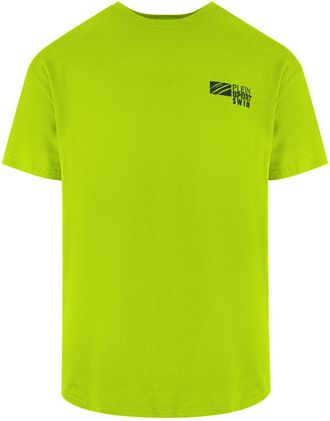 Plein Sport Basic Kurzarm Logo T-Shirt in Gelb