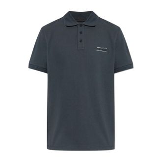 Moncler Polo Shirt mit Logo - - Tops - Herren - Grau - S