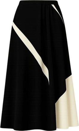 Alberta Ferretti Femme, Jupes, Noir, Taille: 36 FR Jupe Midi Imprim&eacute;e