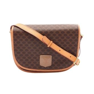 Celine Pre-owned Sac bandouli&egrave;re en toile enduite Macadam - Femme - Pre-owned - Brun - Taille: ONE Size