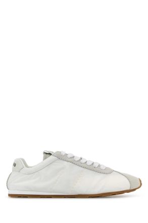 Miu Miu Recycled Nylon Sneaker - White