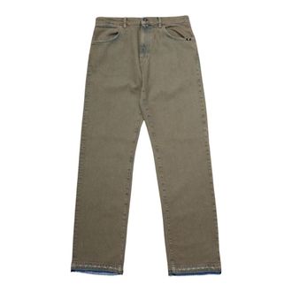 Amish Denim Mud Overdyed Straight Fit Jeans - - Jeans - Herren - Braun - W29