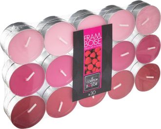 Atmosphera Atmosphera - Set mit 30 Duftkerzen - Himbeere - 350g - Dunkelrosa