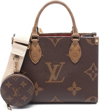 Louis Vuitton sac cabas On The Go PM (années 2010) - Marron