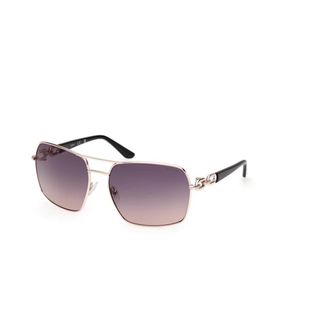 Guess Eckige Metall-Sonnenbrille - - Accessories - Damen - Gelb - 63 MM