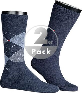 Tommy Hilfiger Herren Socken blau Baumwolle unifarben