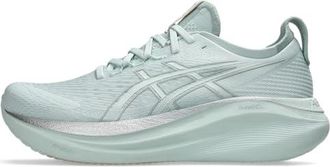 Asics Asics Chaussures de Course Gel-Nimbus 27 pour Homme, Aqua/Blanc Pur, 41.5 EU