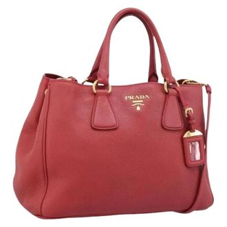 Prada Sac cabas vintage doccasion - Femme - Pre-owned - Rouge - Taille: ONE Size
