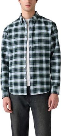 Levi's Homme Chemise col boutonn&eacute; Authentic Raffa Plaid Dark Green Green M